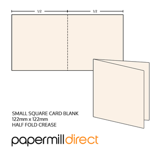 Small Square Black Card Blanks