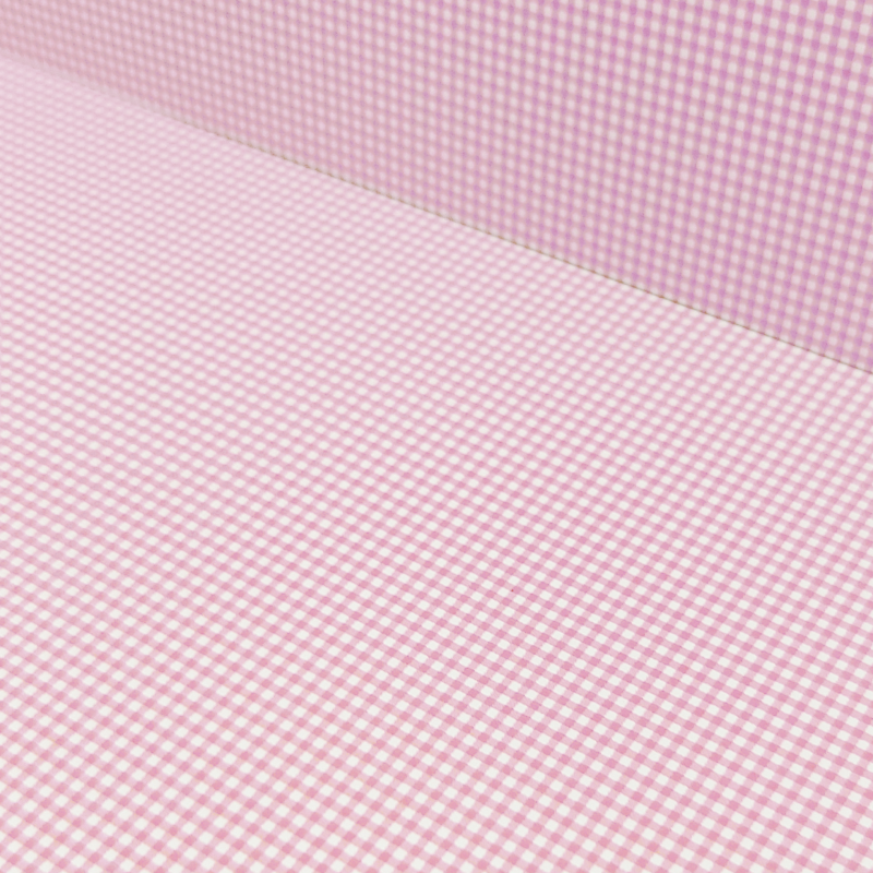 Pastel Pink Gingham Card 300gsm