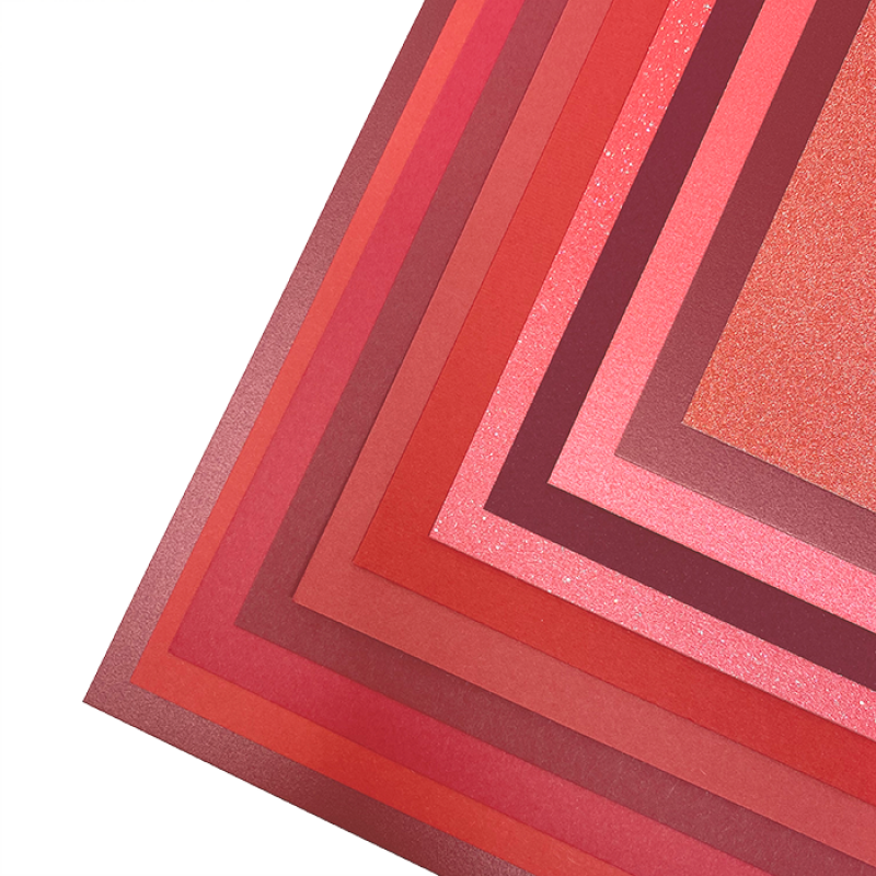 Red Mixed Card Pack A4 | 10 Sheets