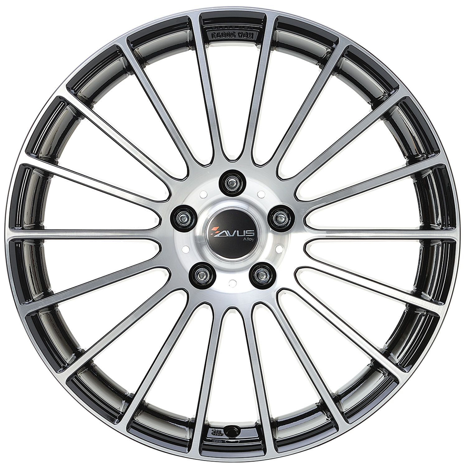 Cerchio in lega AVUS AC-M03 7x17 4x100 ET 38 BLACK POLISHED ...