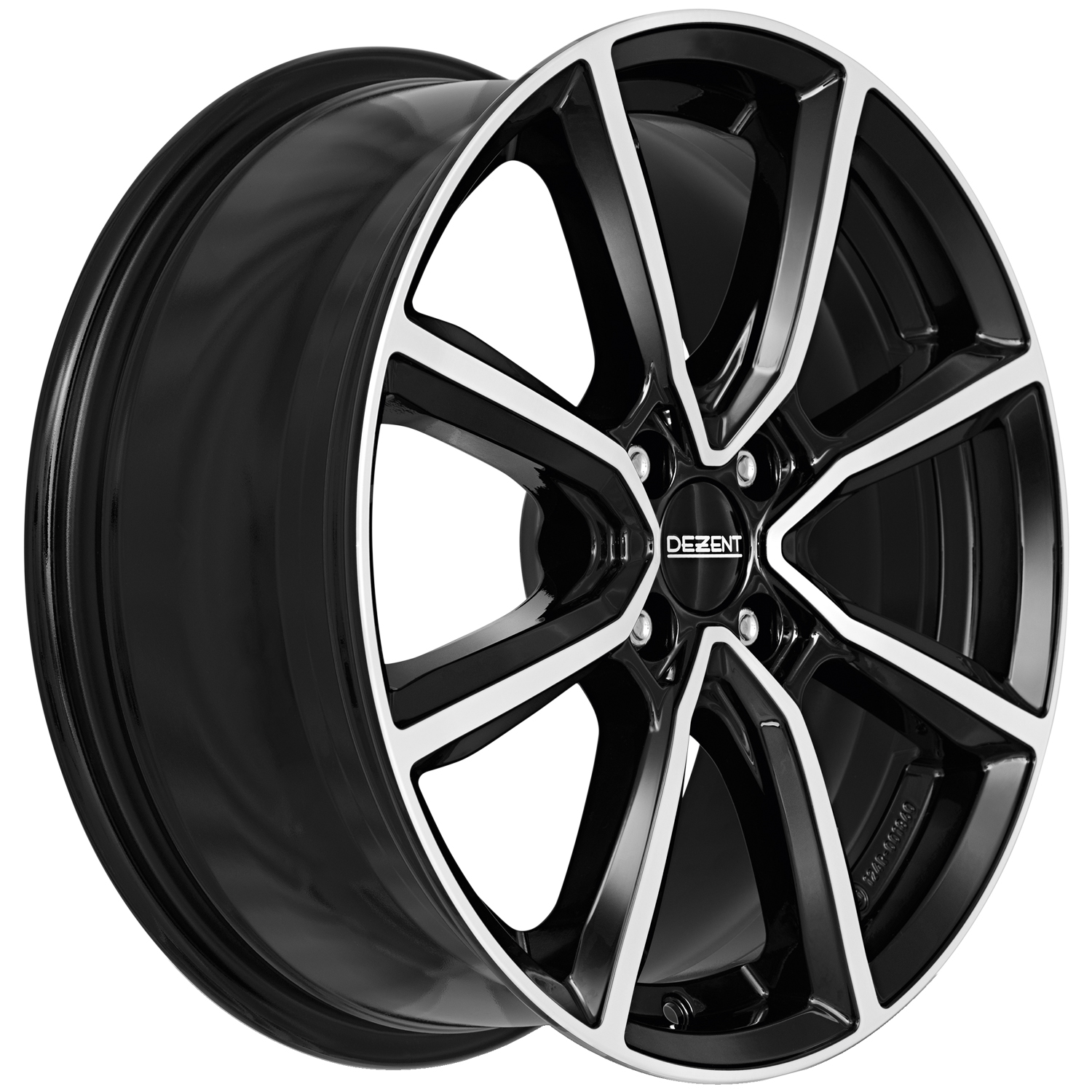 Cerchio in lega DEZENT TN dark 5.5x14 4x100 ET 40 BLACK/POLISHED TTNH2BP40