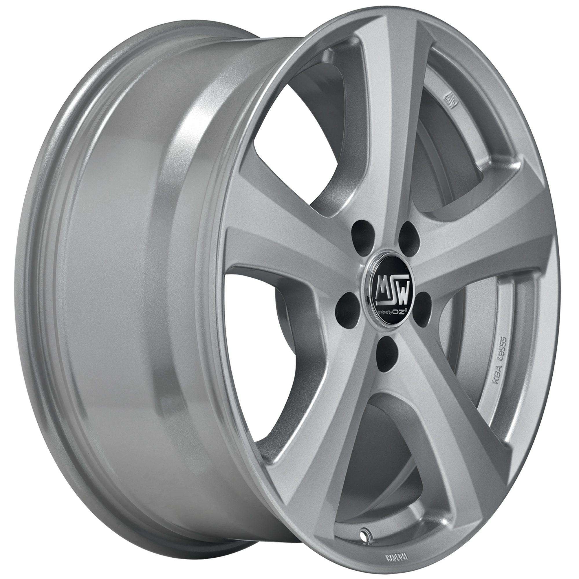 Cerchio in lega MSW 19 W 6x14 4x100 ET 38 FULL SILVER W19196500T09