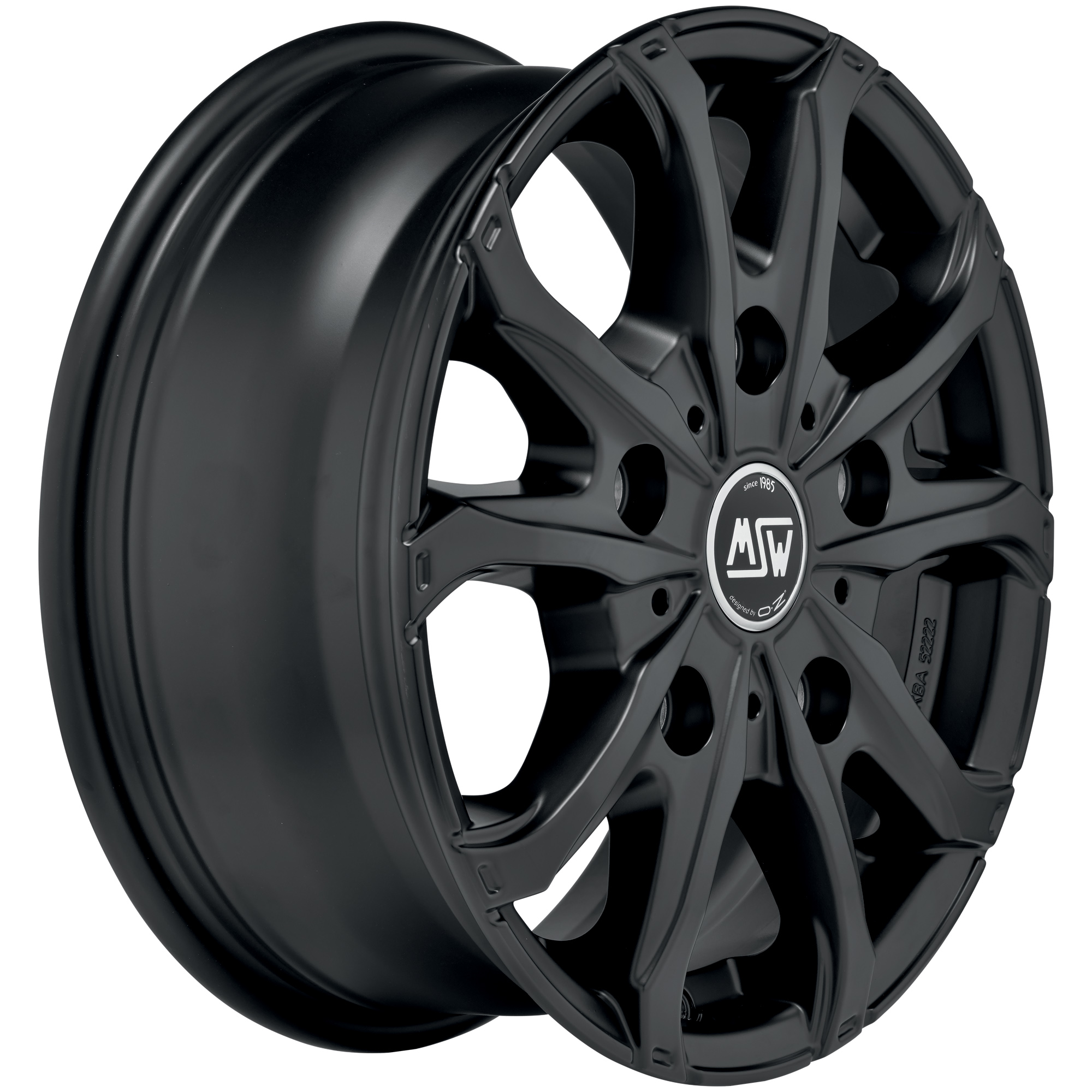 Cerchio in lega MSW 48 VAN 7.5x18 5x120 ET 53 MATT BLACK W19391005T53