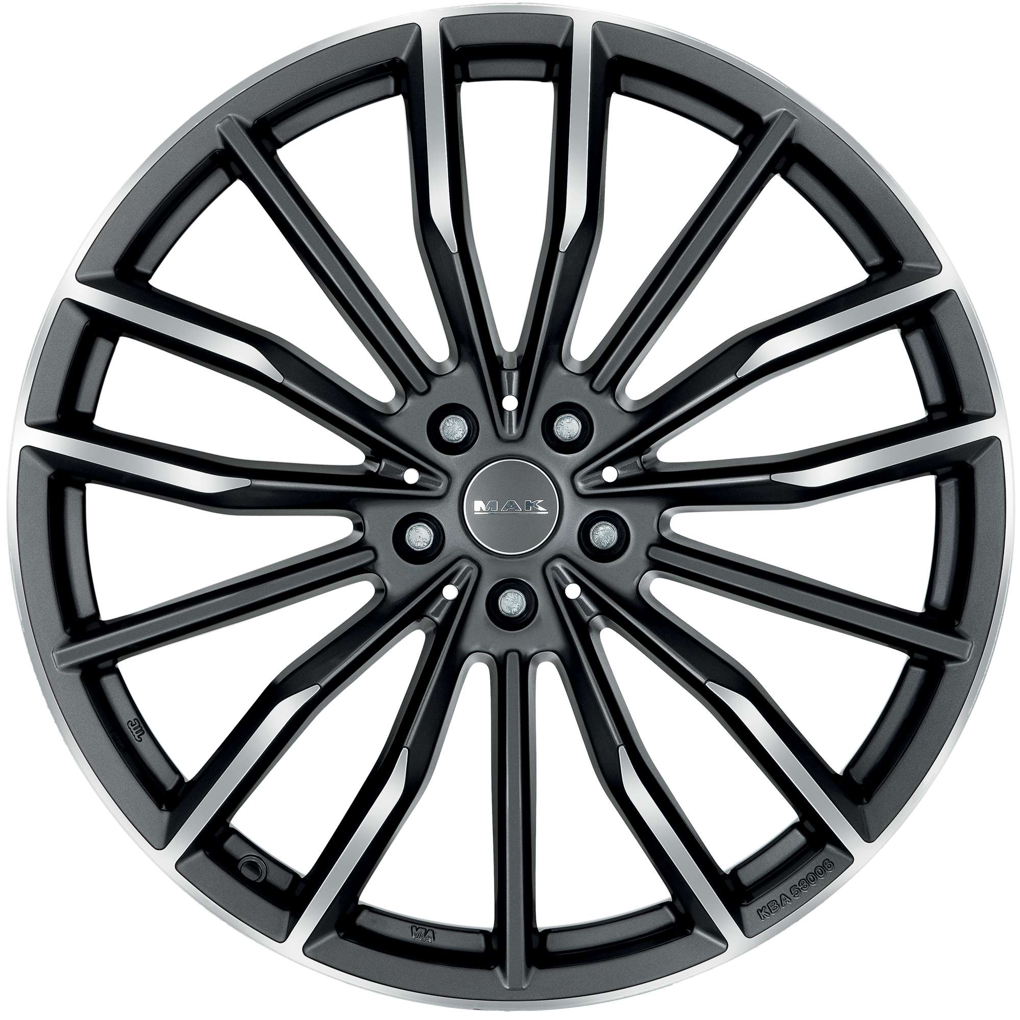 Cerchio in lega MAK RAPP-D 10.5x20 5x112 ET 40 GUN MET-MIRROR FACE ...