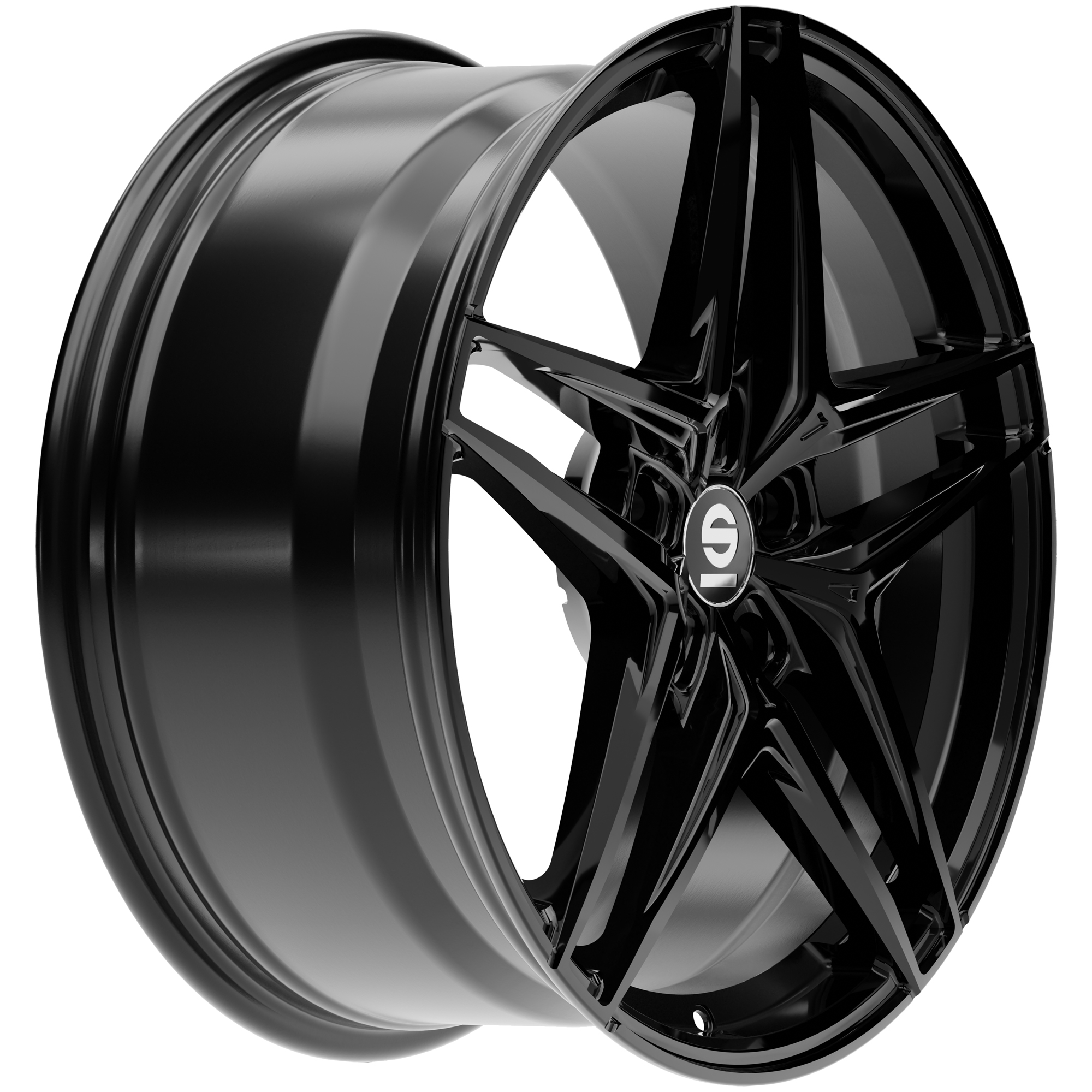 Cerchio in lega SPARCO RECORD 8x18 5x108 ET 50 GLOSS BLACK W29094001C5