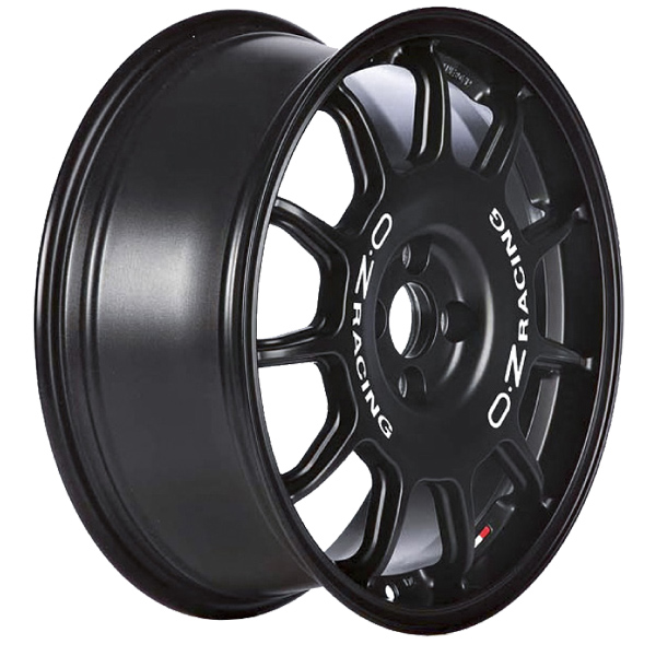 Cerchio in lega OZ RACING LEGGENDA 7x17 4x108 ET 25 MATT BLACK WHITE LETTERING W01872251N8