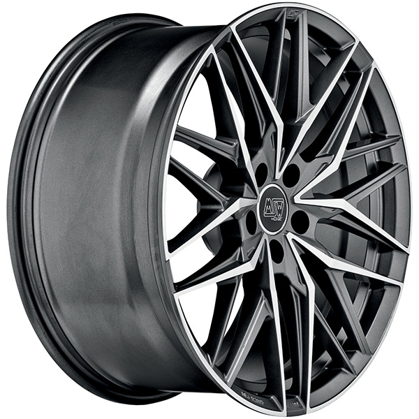 Cerchio in lega MSW 50 8x19 5x112 ET 35 MATT GUN METAL FULL POLISHED ...