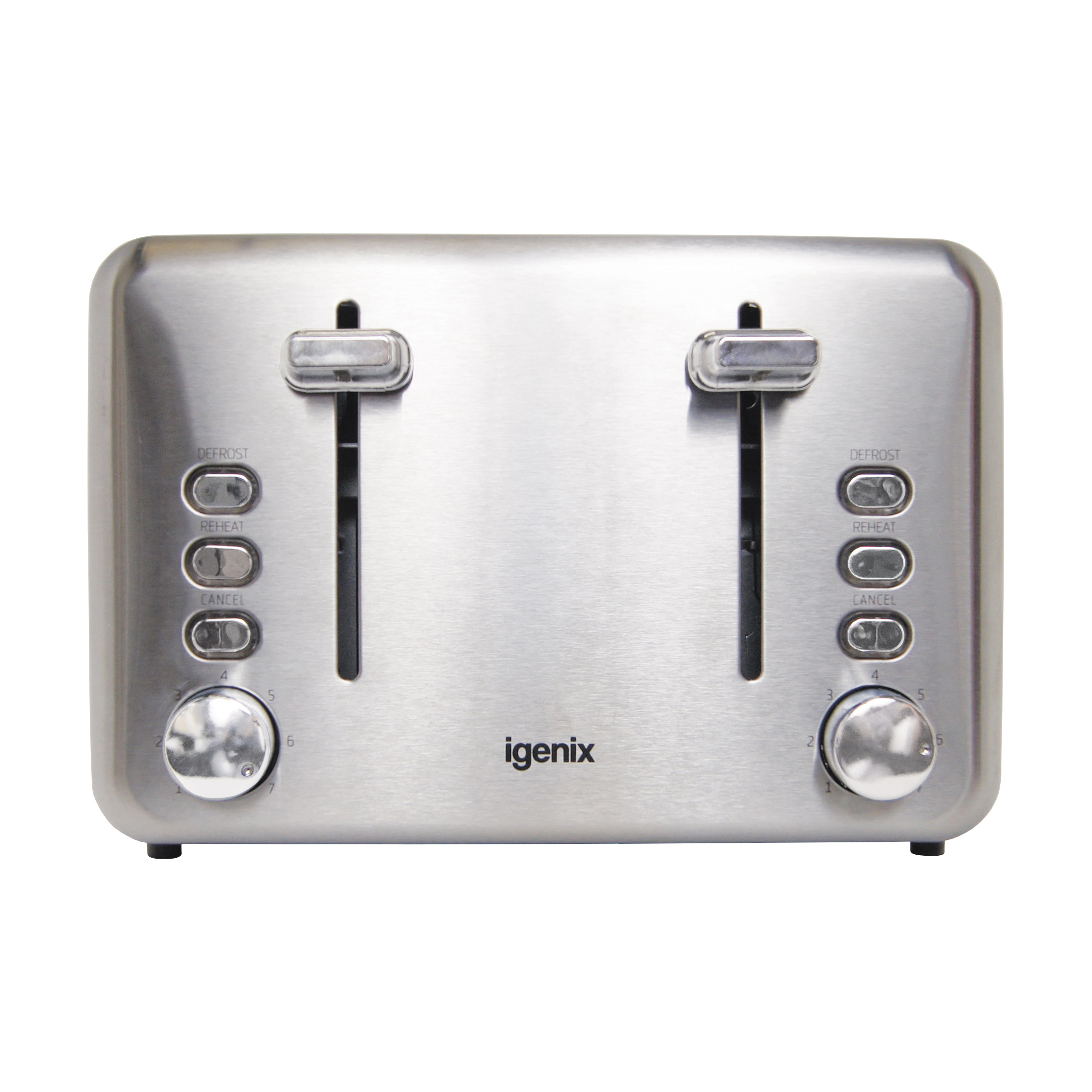 Igenix 4 Slice Long Toaster Stainless Steel Ref IG3204 - D006517 ...