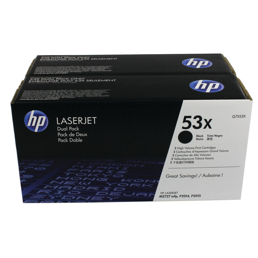 HP 53X (Q7553X) Black Toner Cartridge