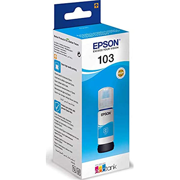 Original Epson 103 Ecotank Cyan Ink Bottle | Epson | US