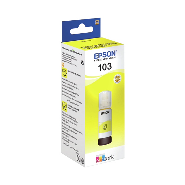 Original Epson 103 Ecotank Cyan Ink Bottle | Epson | US