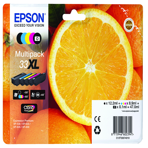 Epson 33XL Ink Cartridge Multipack | Quality Printer Ink at Low Prices ...