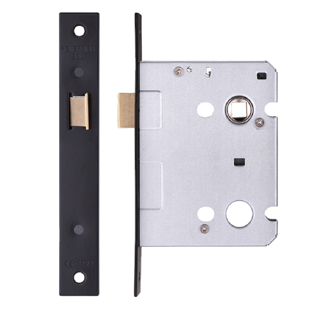 ERA Valiant Upright Latch Square End - 76mm Case Black (Matt) Display Boxed - Crothers Security