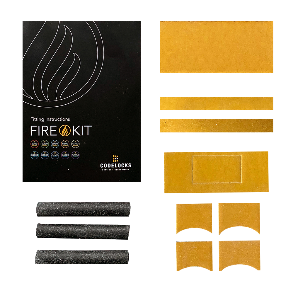 CODELOCKS Fire Kit Intumescent Pack To Suit All Codelocks Tubular Latch ...