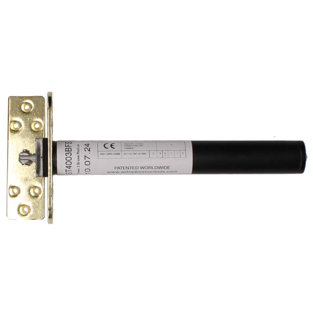 ASTRA DOOR AST4003 Narrow Door Closer Size 3 - Square Plate Brass ...