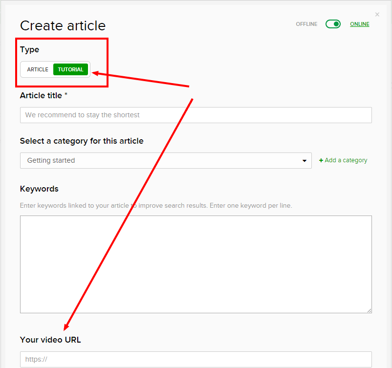 How can I add a video tutorial to Support Hero?
