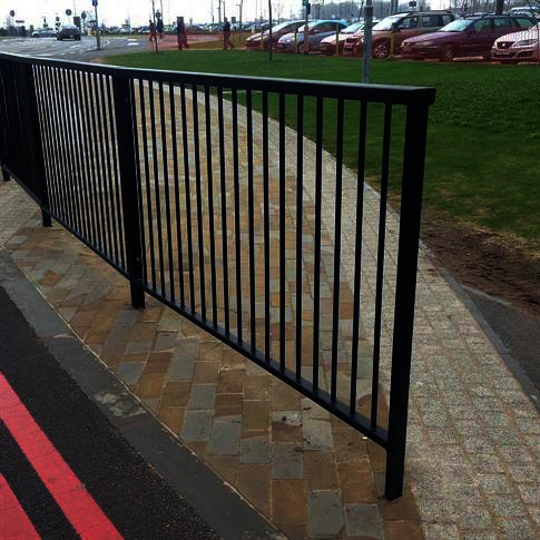 Standard Pedestrian Guardrail | Fencing Direct | Steel Railing Supplier ...