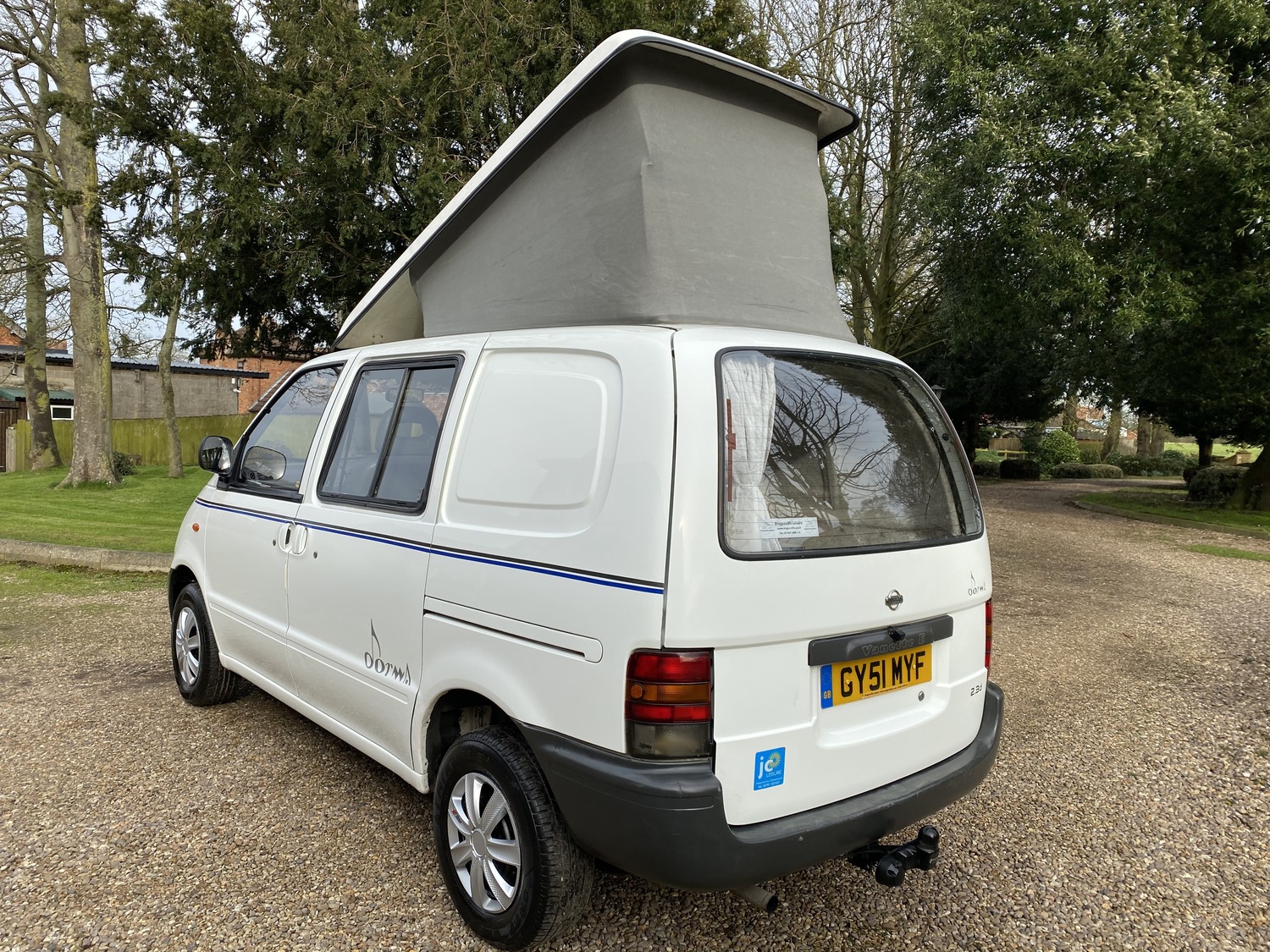 JC Leisure Dorma Camper Van 2 Berth Nissan Vanette E 2001 (51)reg 2.3 ...