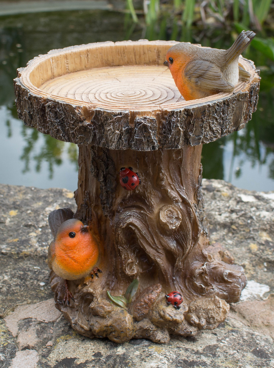 Robin Trunk Bird Feeder | Paula B | Garden Ornaments Northamptonshire ...
