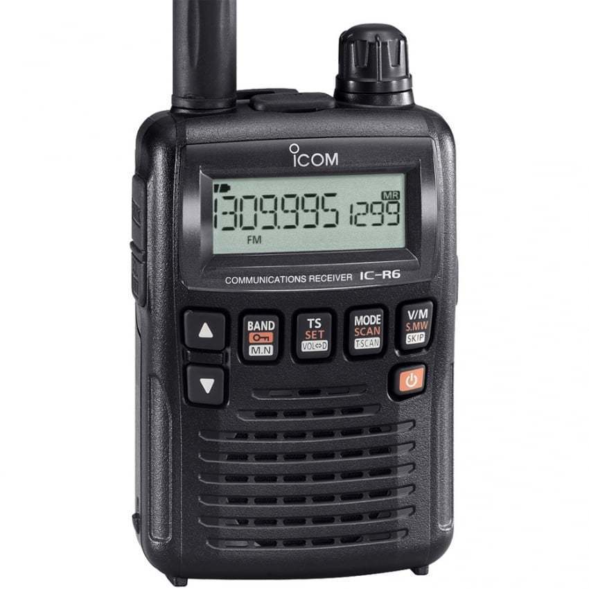 ICOM IC-R6 Compact Wideband Handheld Receiver | Radio Waves ...
