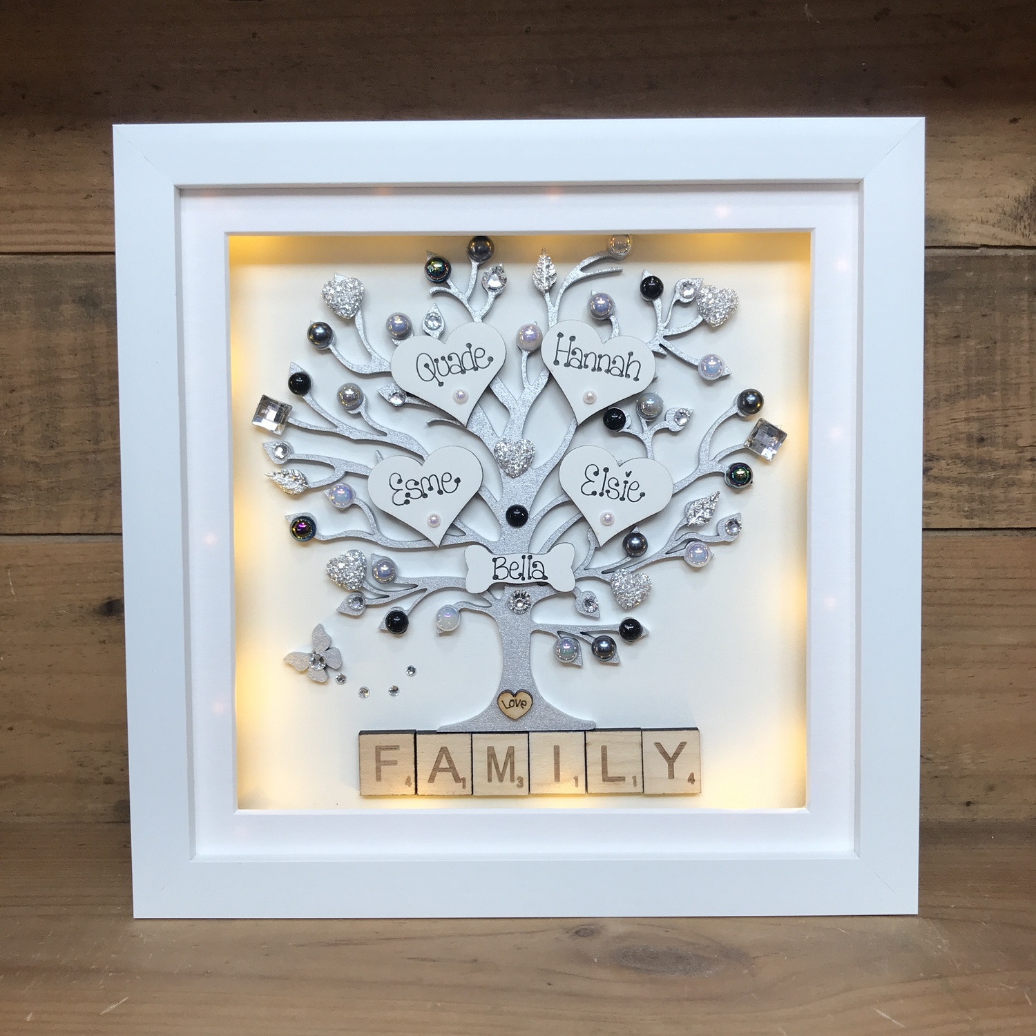 contemporary “ family tree frame | Crafty Monkey | Unique Personalised ...