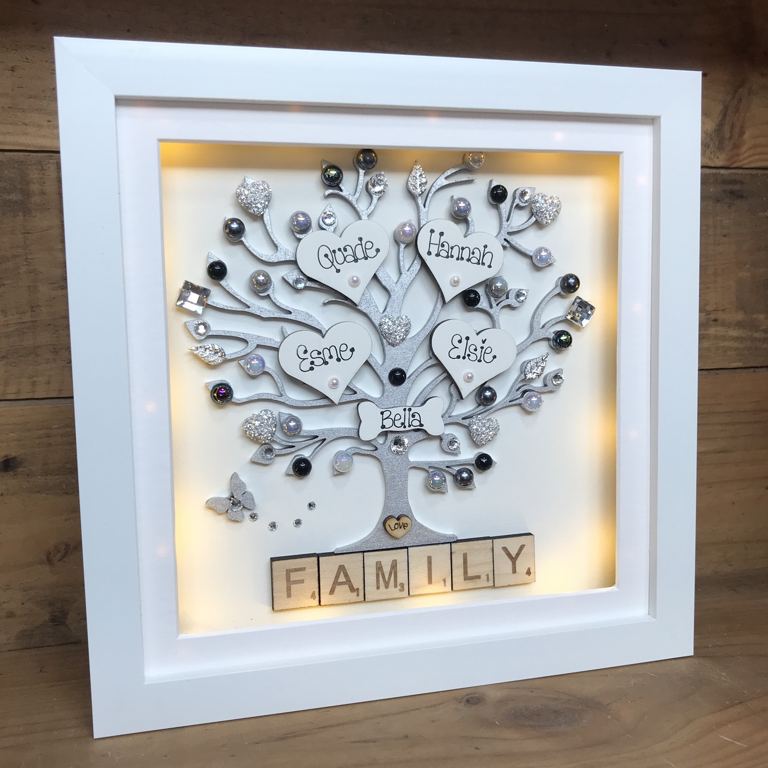 contemporary “ family tree frame | Crafty Monkey | Unique Personalised ...