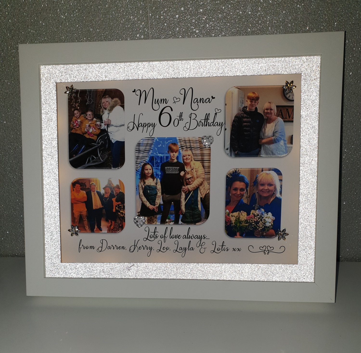 Personalised Birthday/memory picture Frame | Crafty Monkey | Unique ...