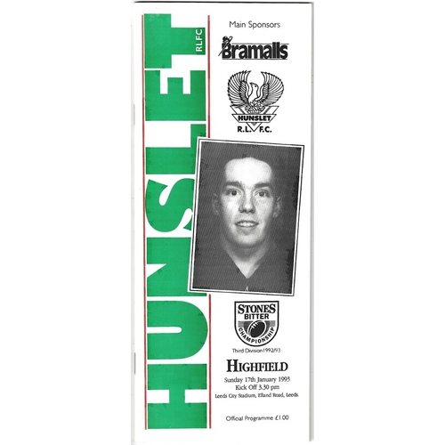 Runcorn Highfield Away Rugby League Programmes | Bob's Sporting ...