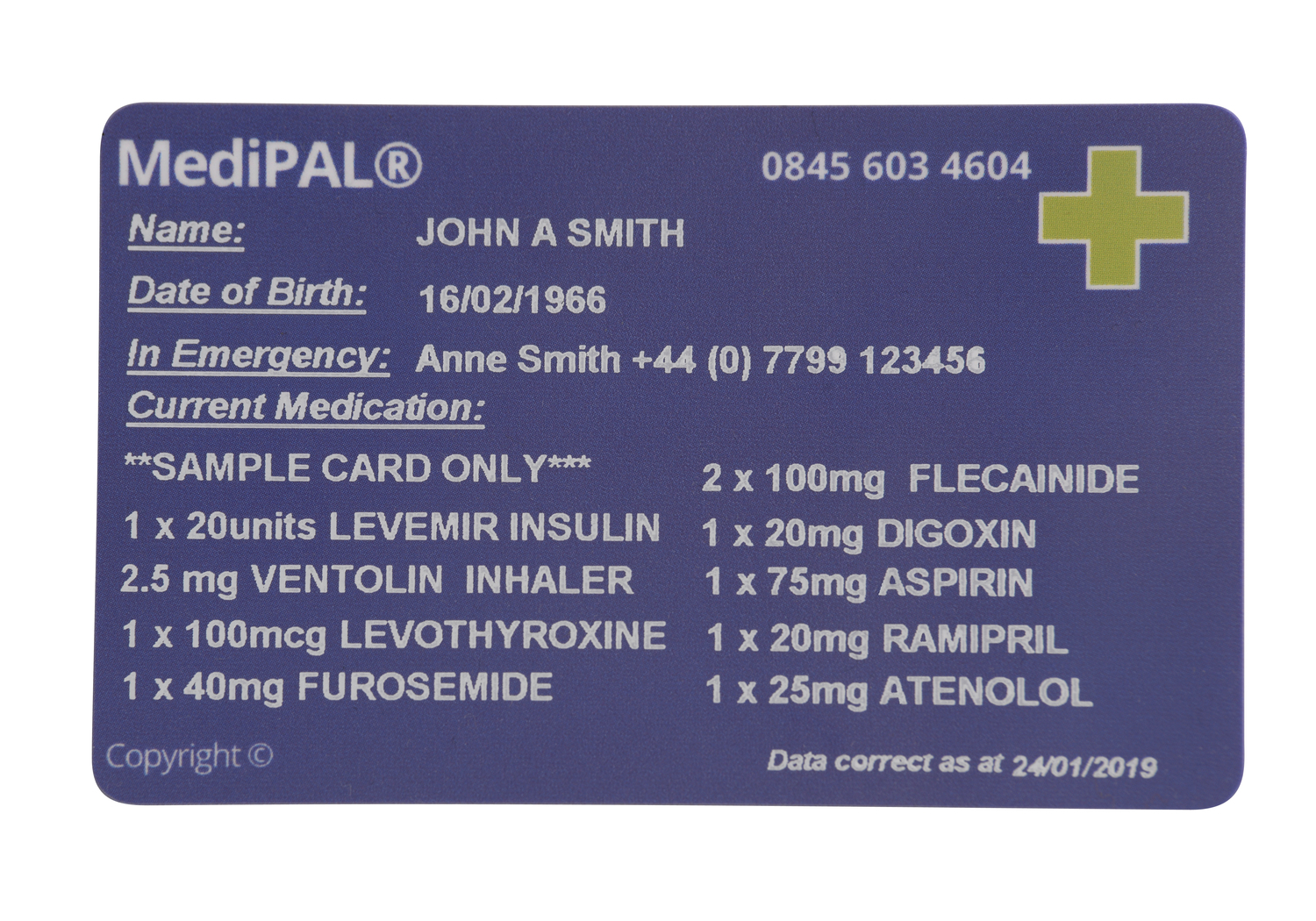 MediPAL® ID Card | MediPAL ID Ltd | Medical card | Emergency card ...