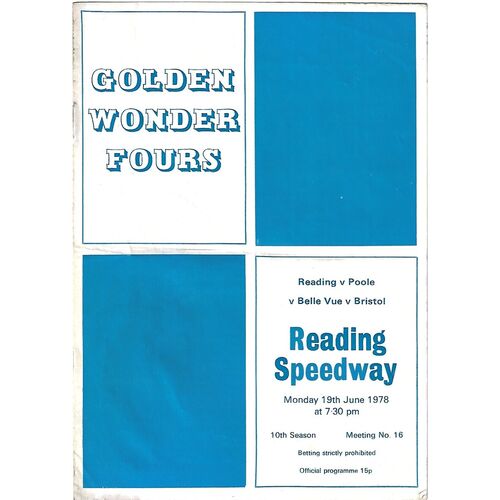 Poole Away Speedway Programmes | Bob's Sporting Memorabilia | Buy ...
