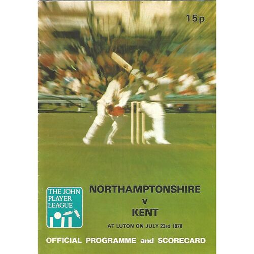 Kent County Cricket Programmes/Scorecards | Bob's Sporting Memorabilia ...
