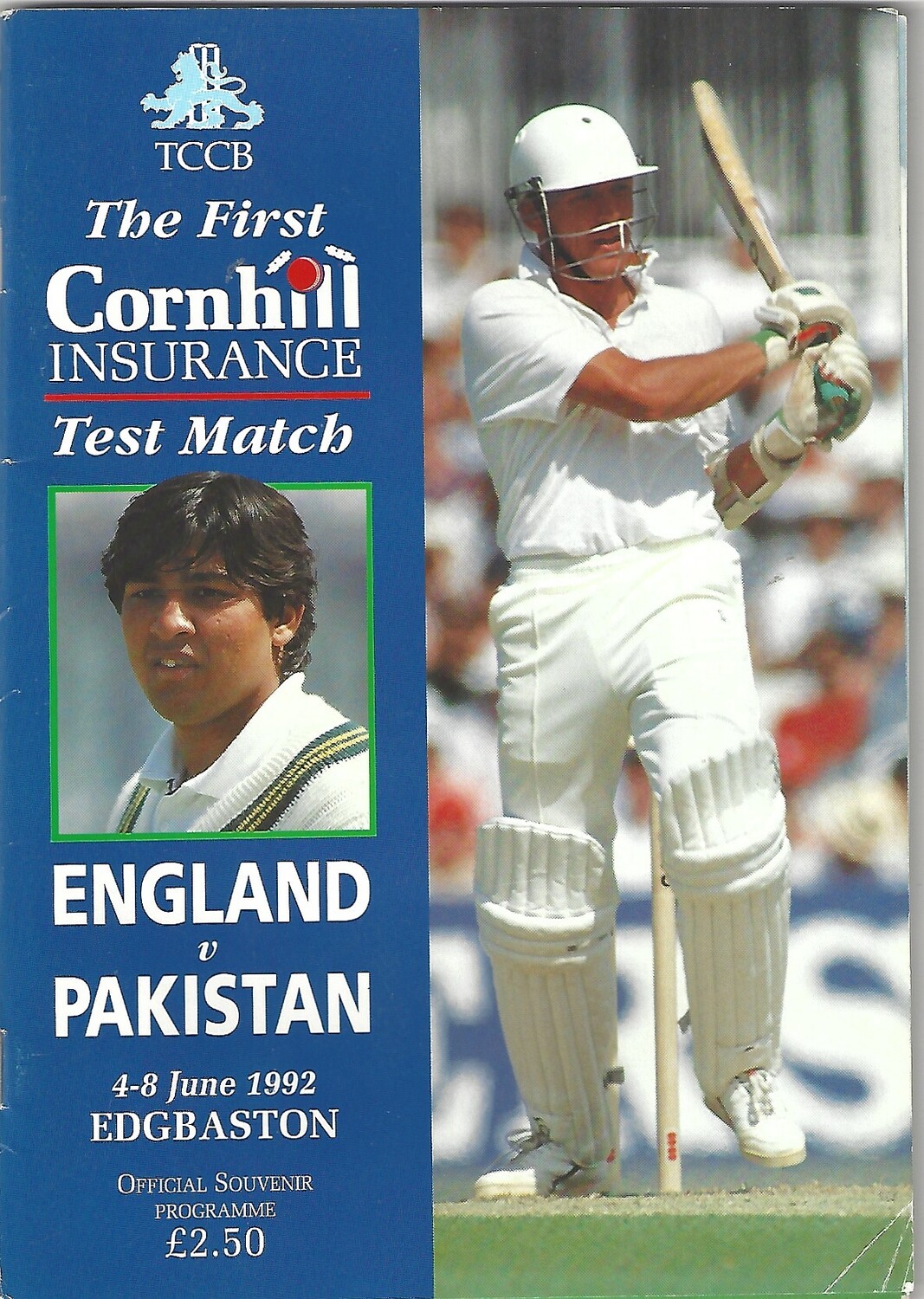 1992 England v Pakistan 1st Test Match (04-08/06/1992) Cricket ...