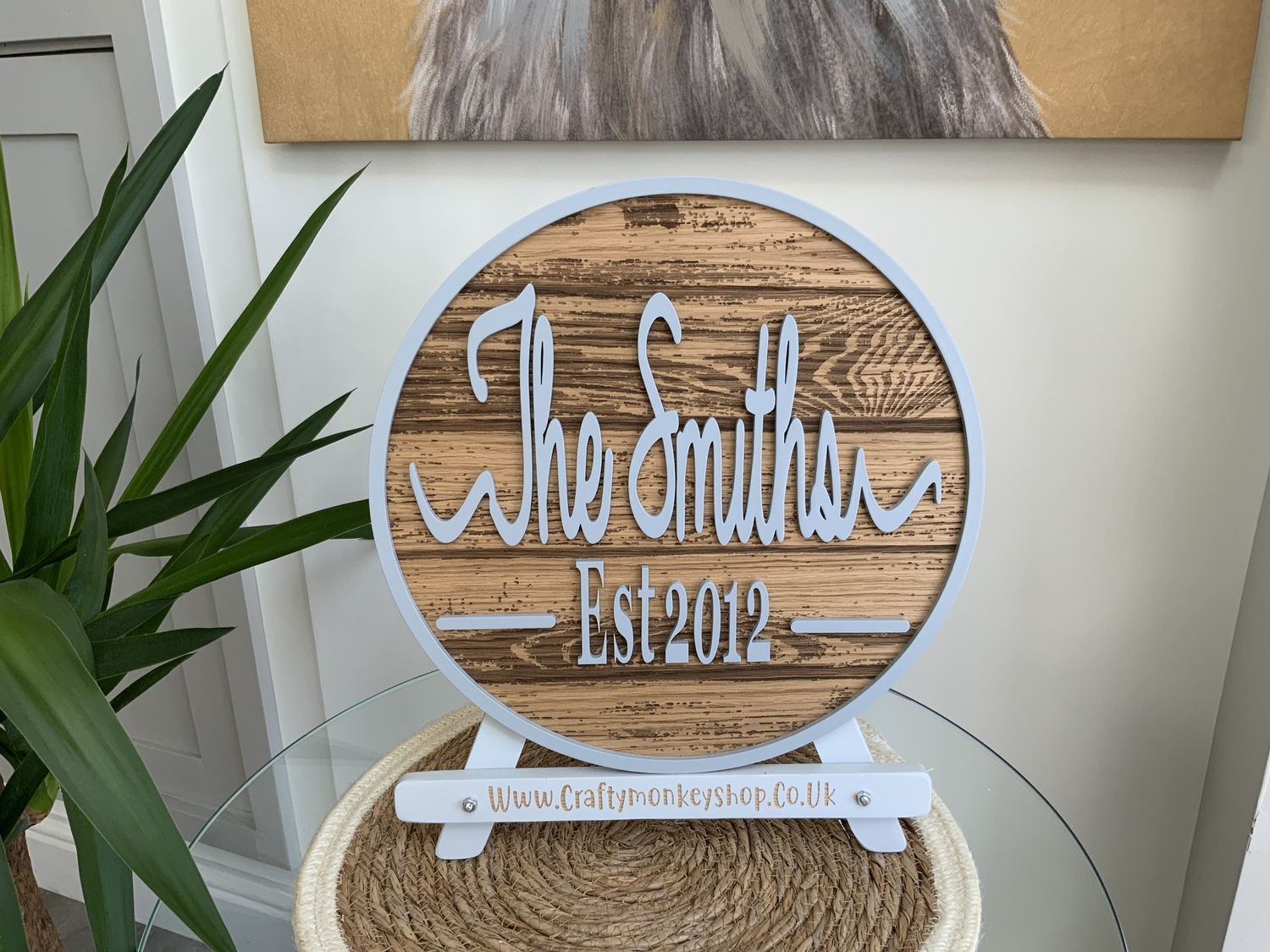 Rustic Business Sign | Crafty Monkey | Unique Personalised Wedding ...