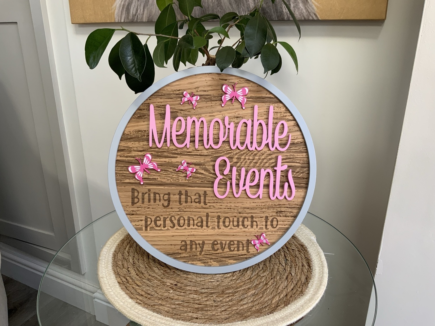 Rustic Business Sign | Crafty Monkey | Unique Personalised Wedding ...