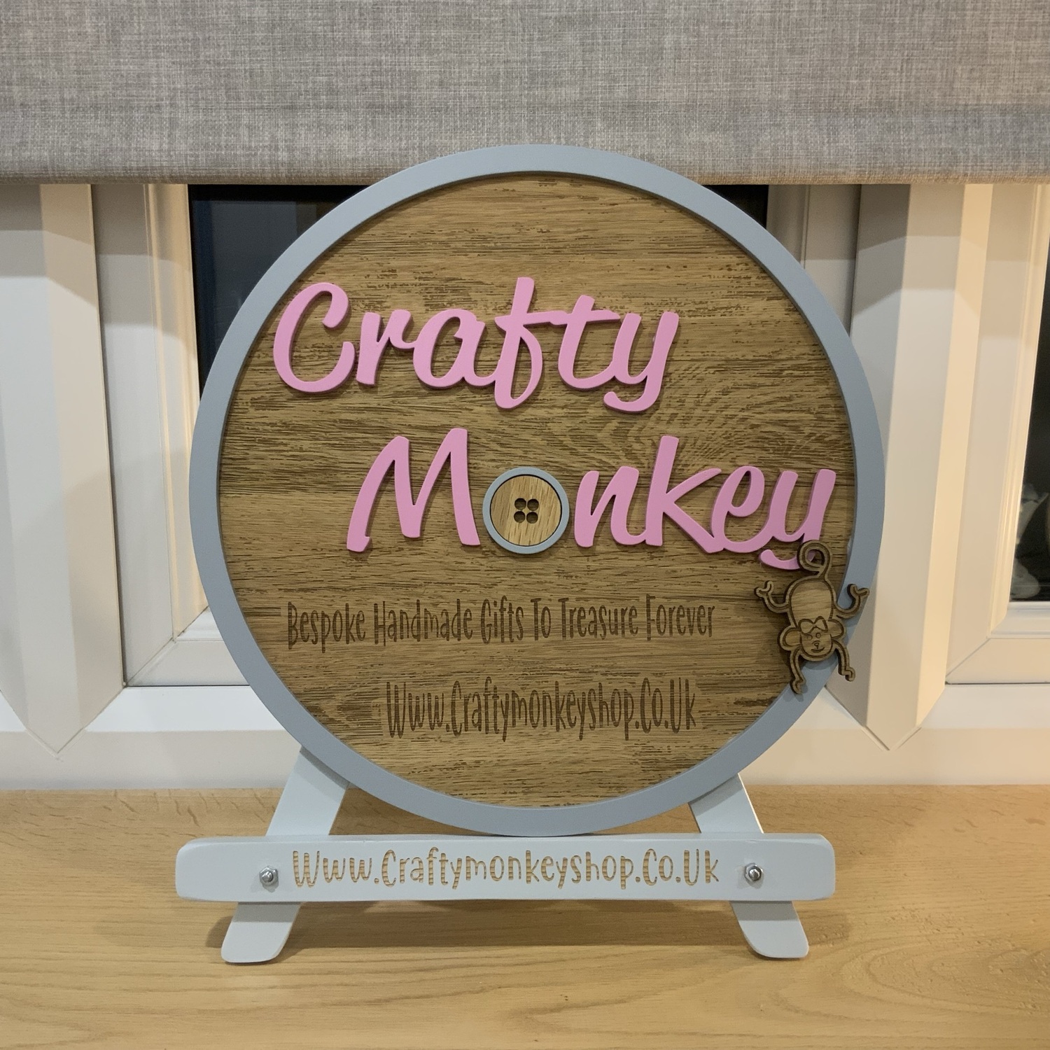 Rustic Business Sign | Crafty Monkey | Unique Personalised Wedding ...