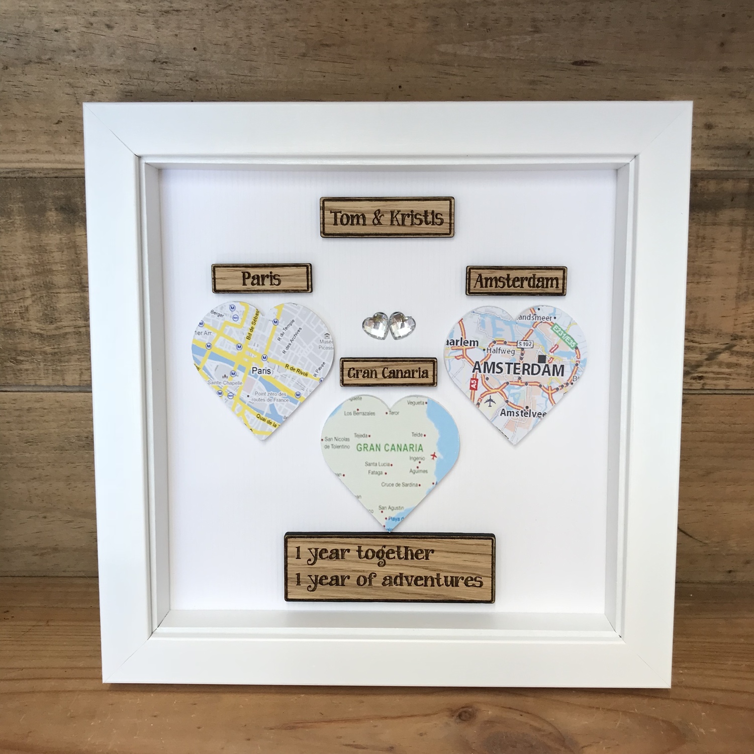 Special locations map frame | Crafty Monkey | Unique Personalised ...