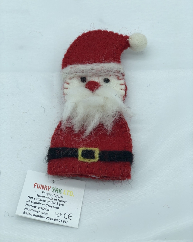 Santa finger puppet | Funky Yak London | Funky Yak | Funky Nepal | Yak ...
