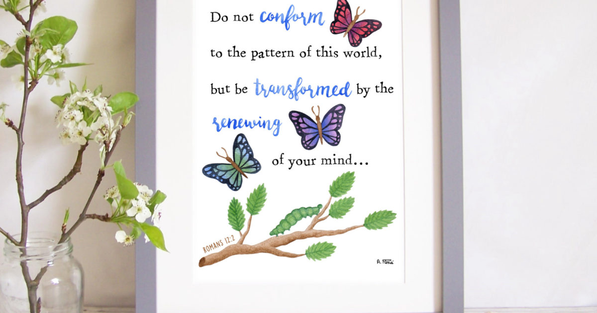 Do not conform to the pattern of this world...… | Cheerfully Given