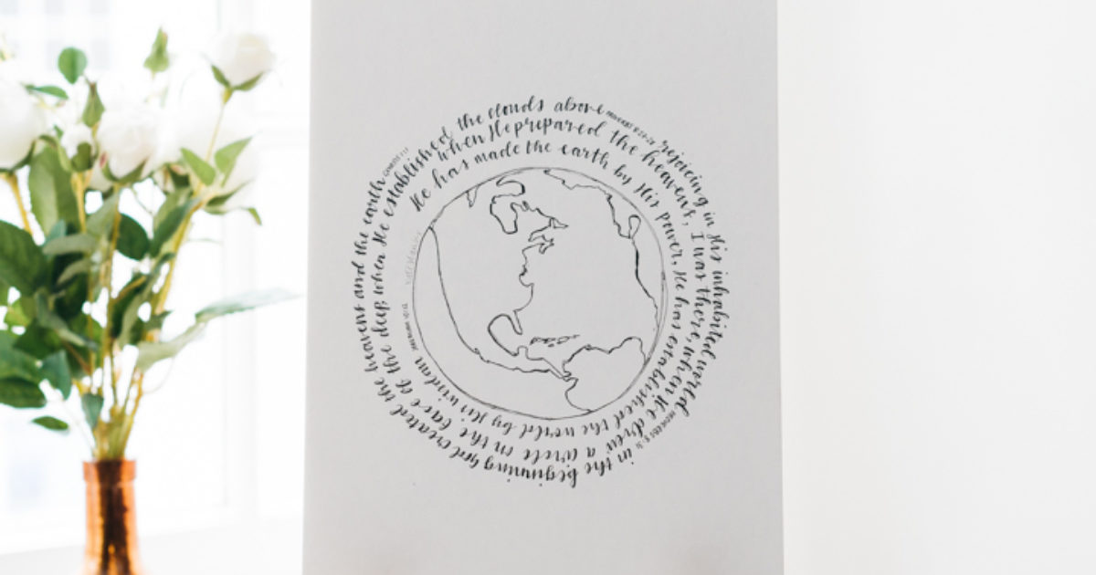 Creation Calligraphy - Free Shipping | Cheerfully Given