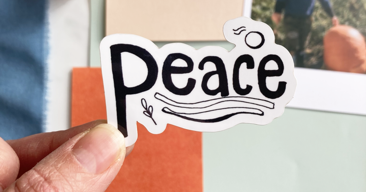 Peace - Vinyl Sticker/Decal | Cheerfully Given