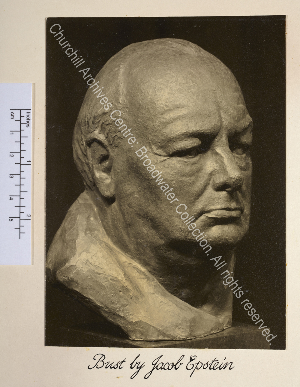 “The right subject: Bust by Jacob Epstein” (BRDW 1/1/308) – Churchill ...
