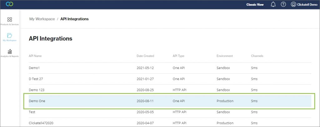 What is my API key? - Clickatell