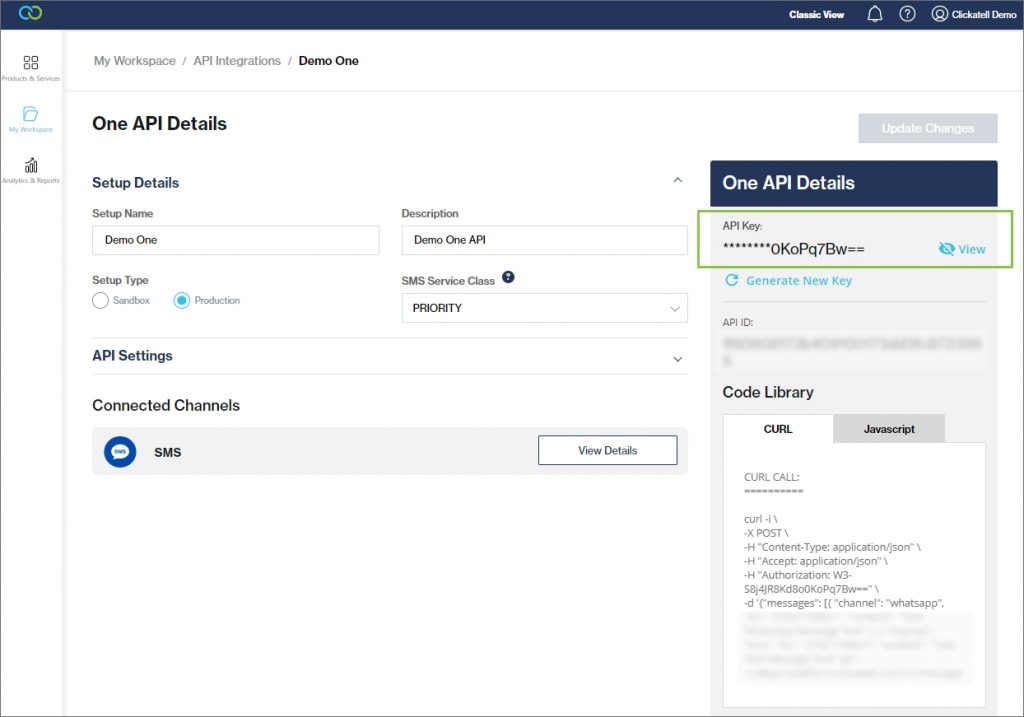 What Is My Api Key Clickatell