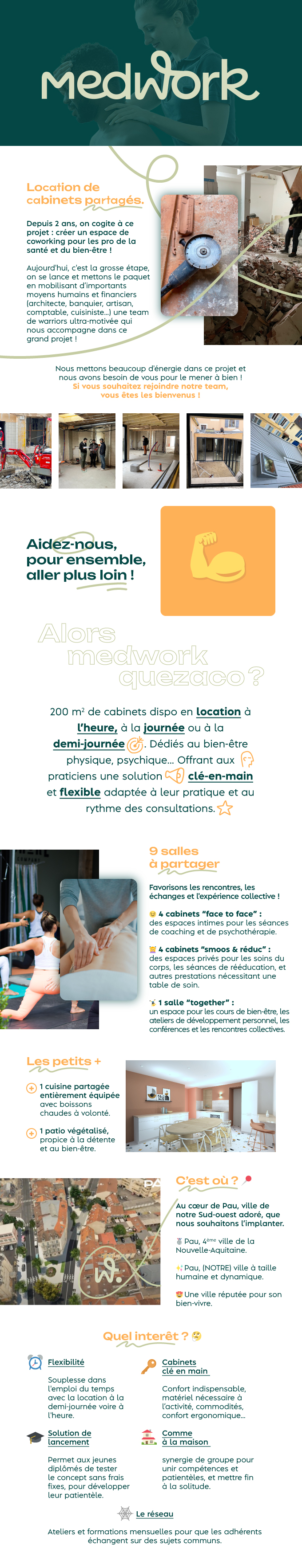 Espace Medwork - Santé & Bien-être - Ouverture en juin