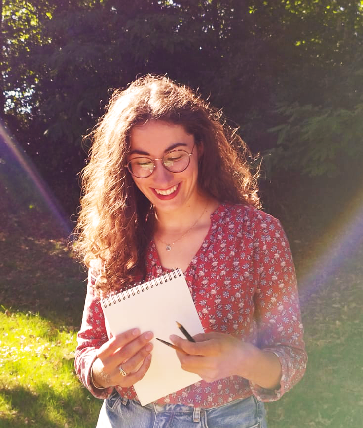 Papi gambade dans la montagne