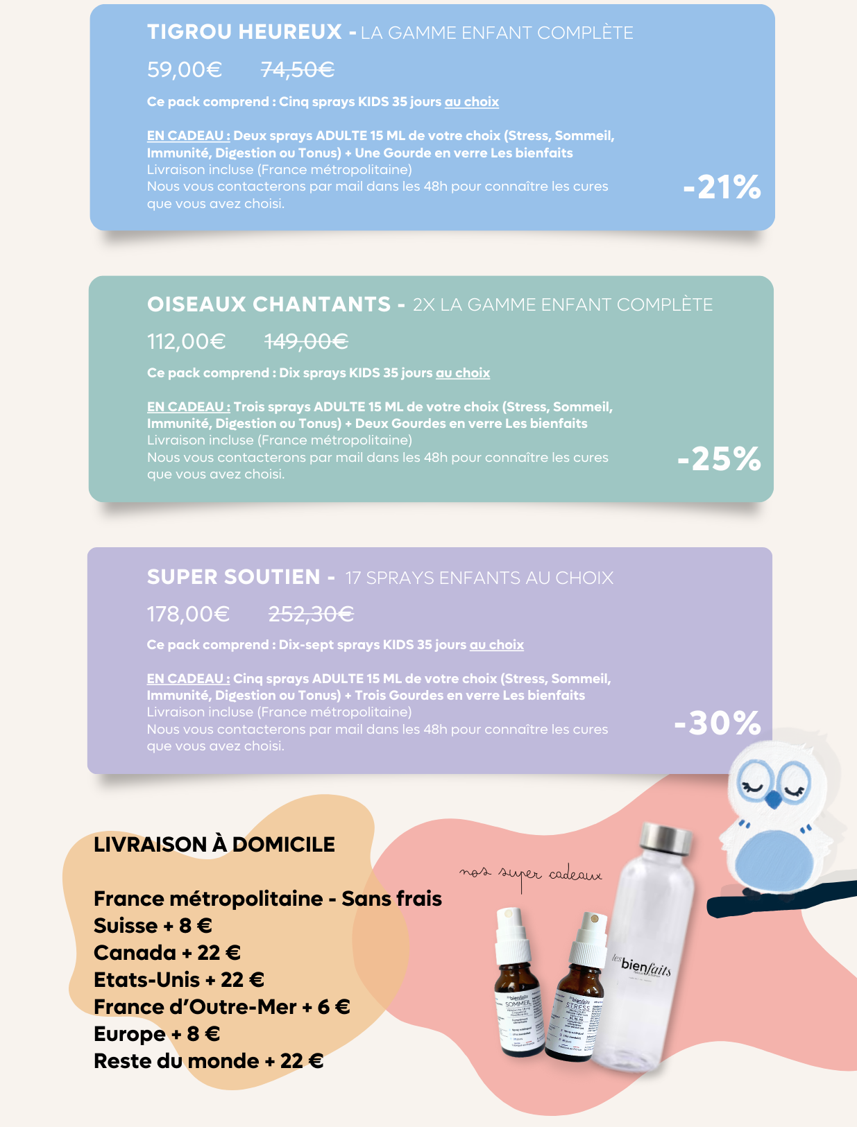 Les bienfaits KIDS - Compléments alimentaires pour enfants