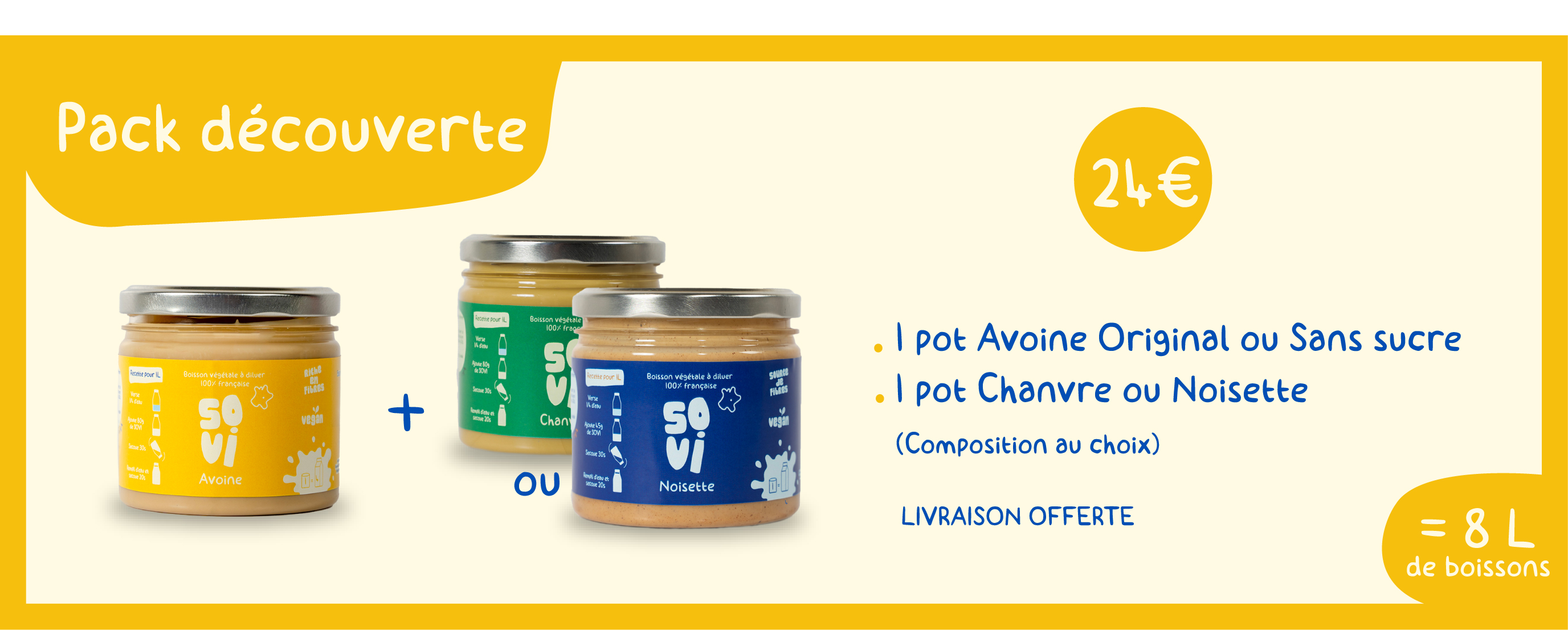 SOVI, la boisson végétale à diluer 100% française - Ulule