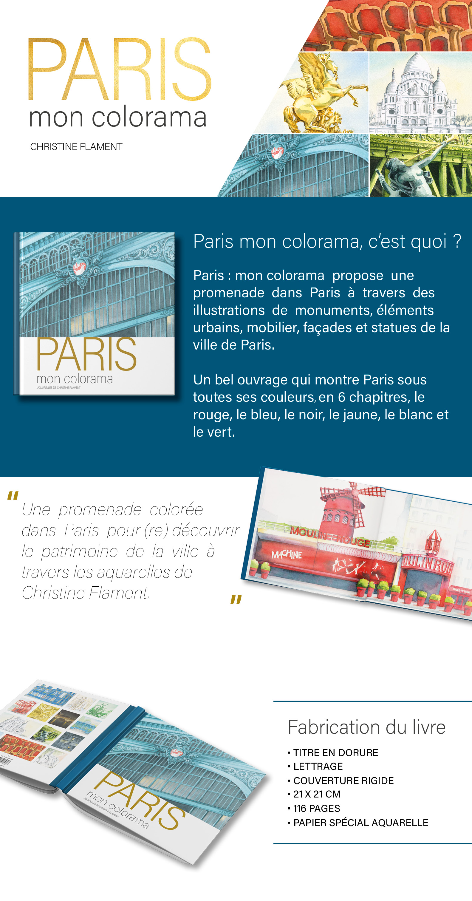 Le livre Paris : mon colorama
