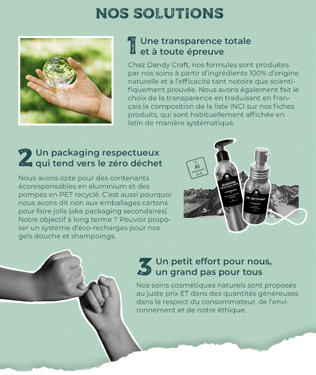 DANDY CRAFT - Nouvelle gamme de cosmétiques écoresponsables