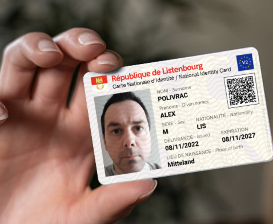 Impression de la carte d'identité du Listenbourg - Ulule